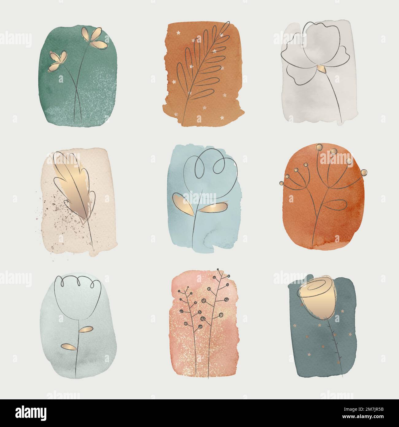 Pale gold watercolor Stock Vector Images - Alamy