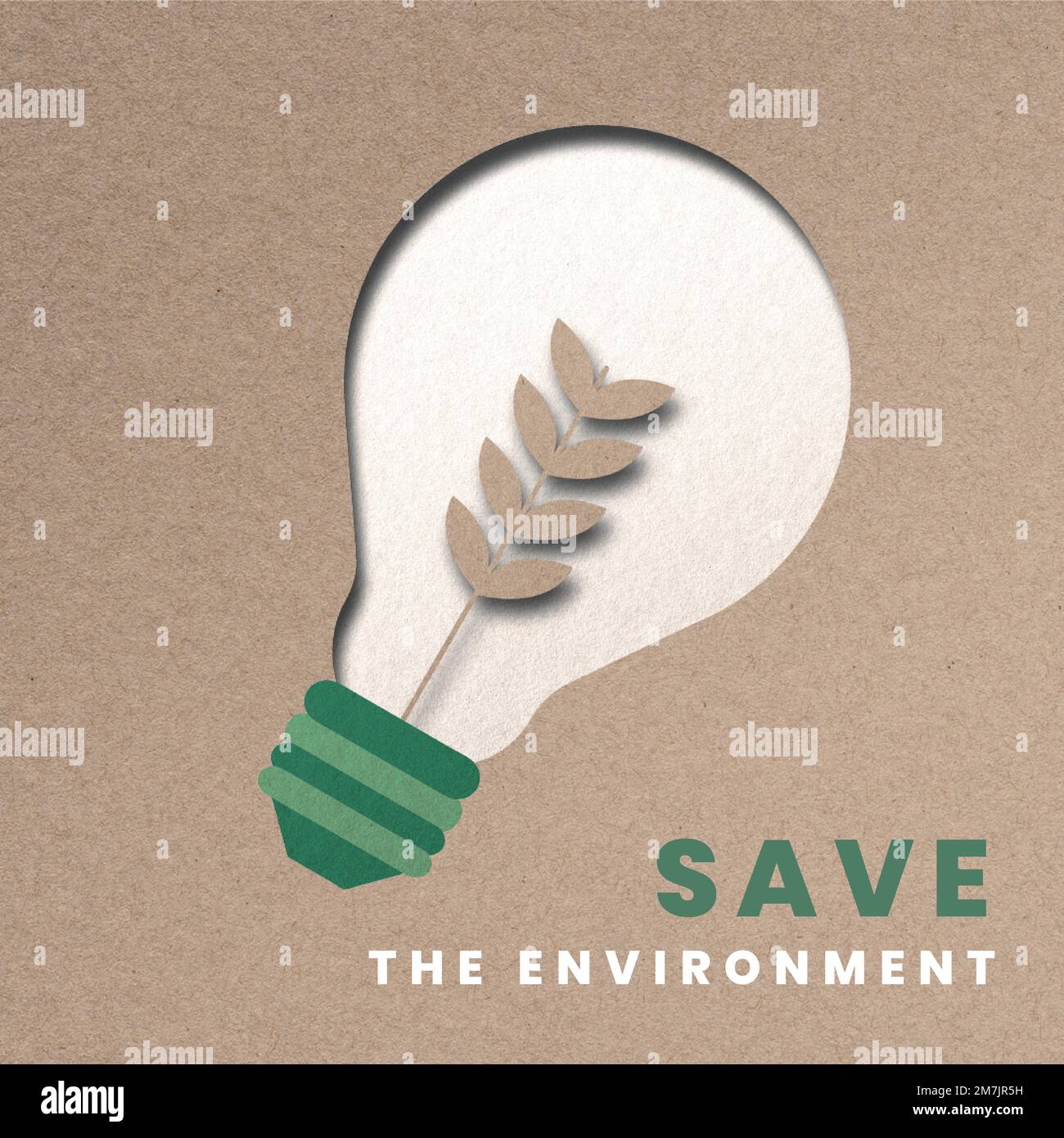 Save the environment template vector power saving campaign social media ...