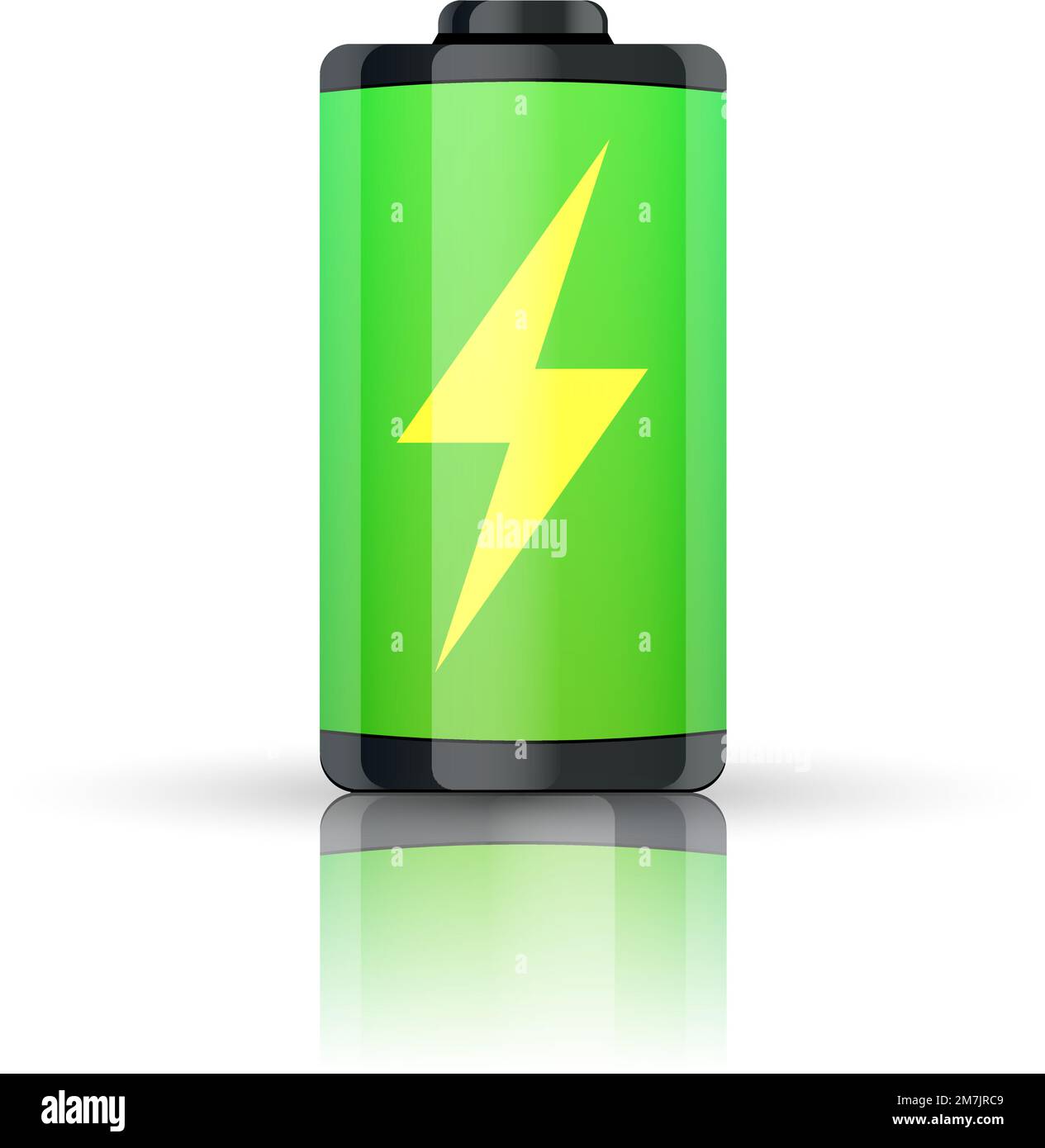 Full battery indicator. isolated on background. Vector illustration ...