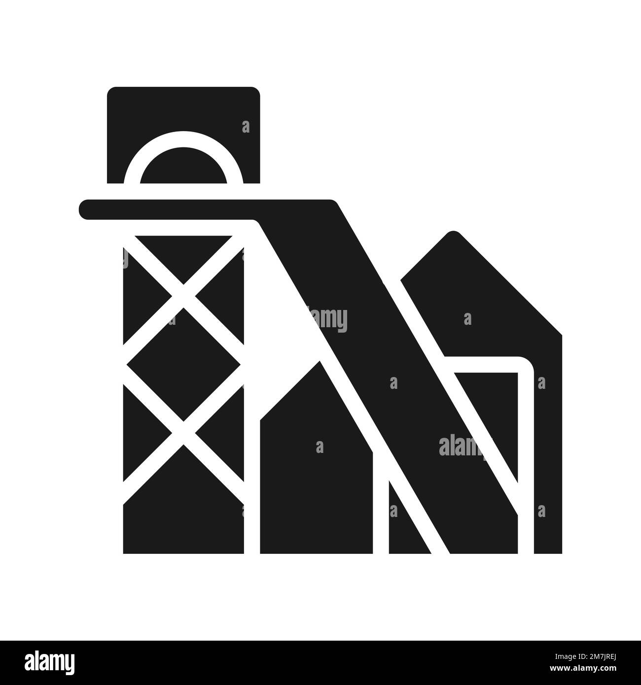 Coal mine black glyph icon Stock Vector Image & Art - Alamy