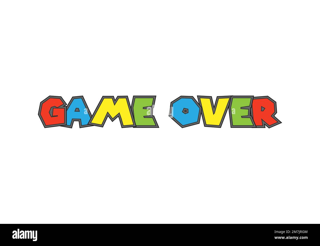 Game over vector vectors hi-res stock photography and images - Alamy
