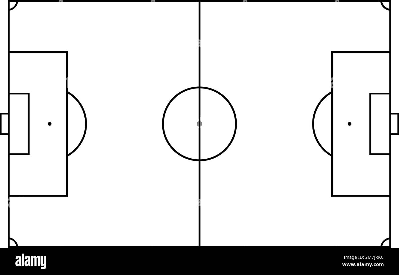 Soccer field white Vector illustration. Eps 10 Stock Vector Image & Art ...