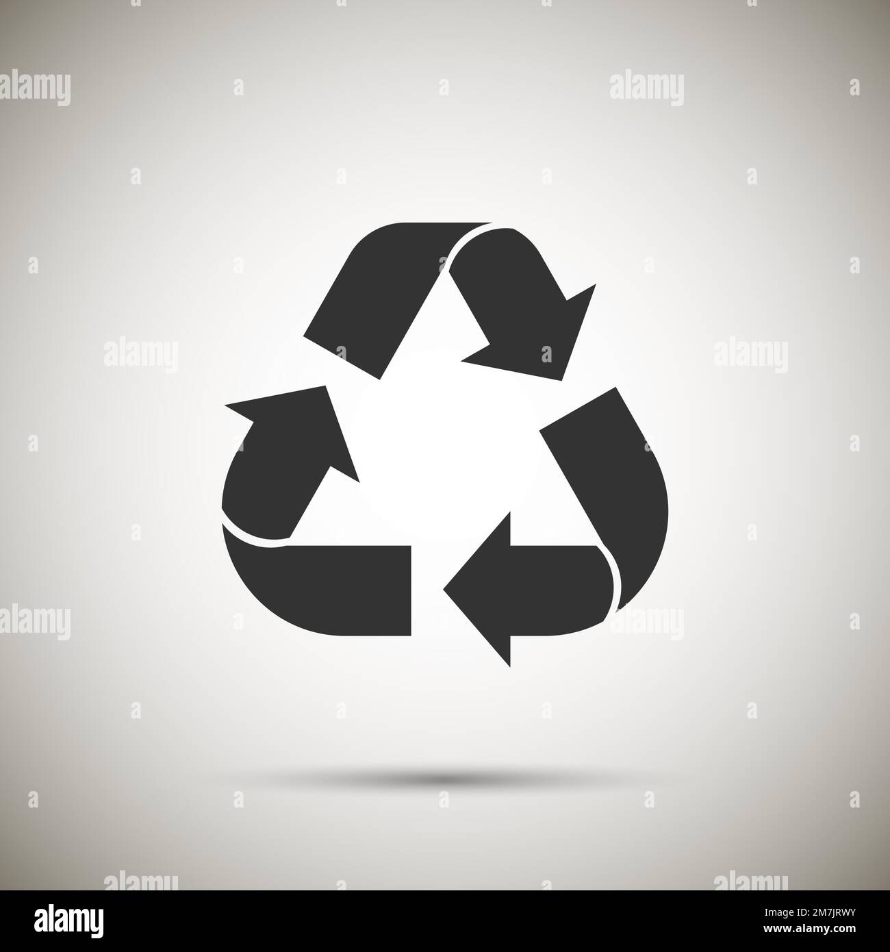 Sign of recycling. isolated on background. Vector illustration. Eps 10 ...