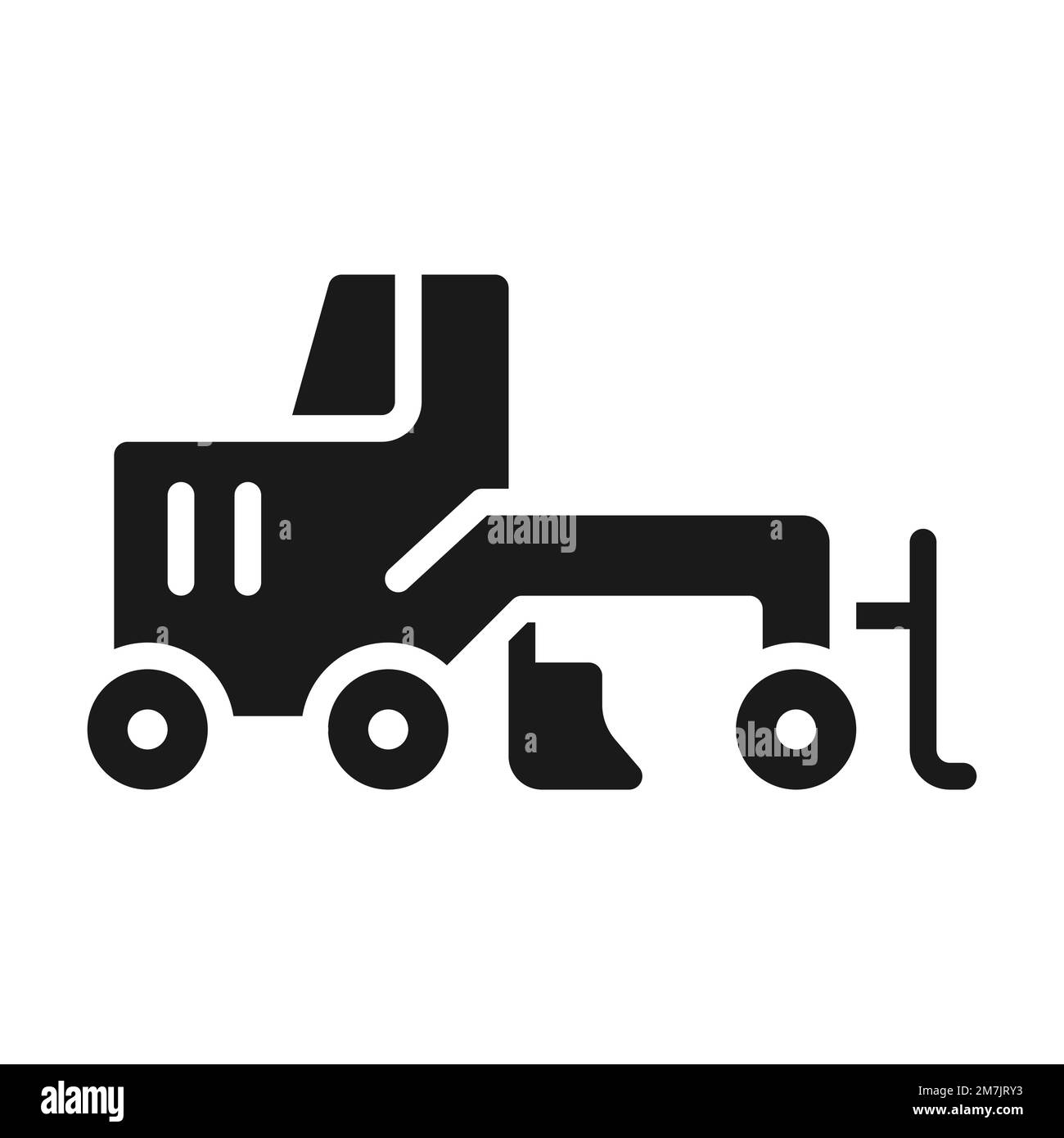 Grader black glyph icon Stock Vector Image & Art - Alamy