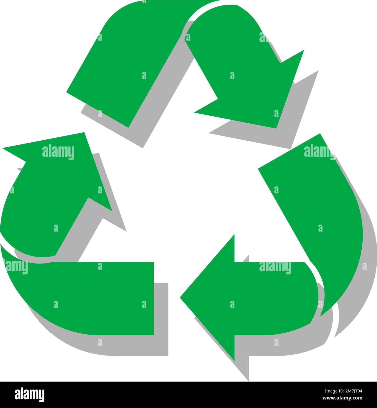 Sign of recycling. isolated on background. Vector illustration. Eps 10 ...