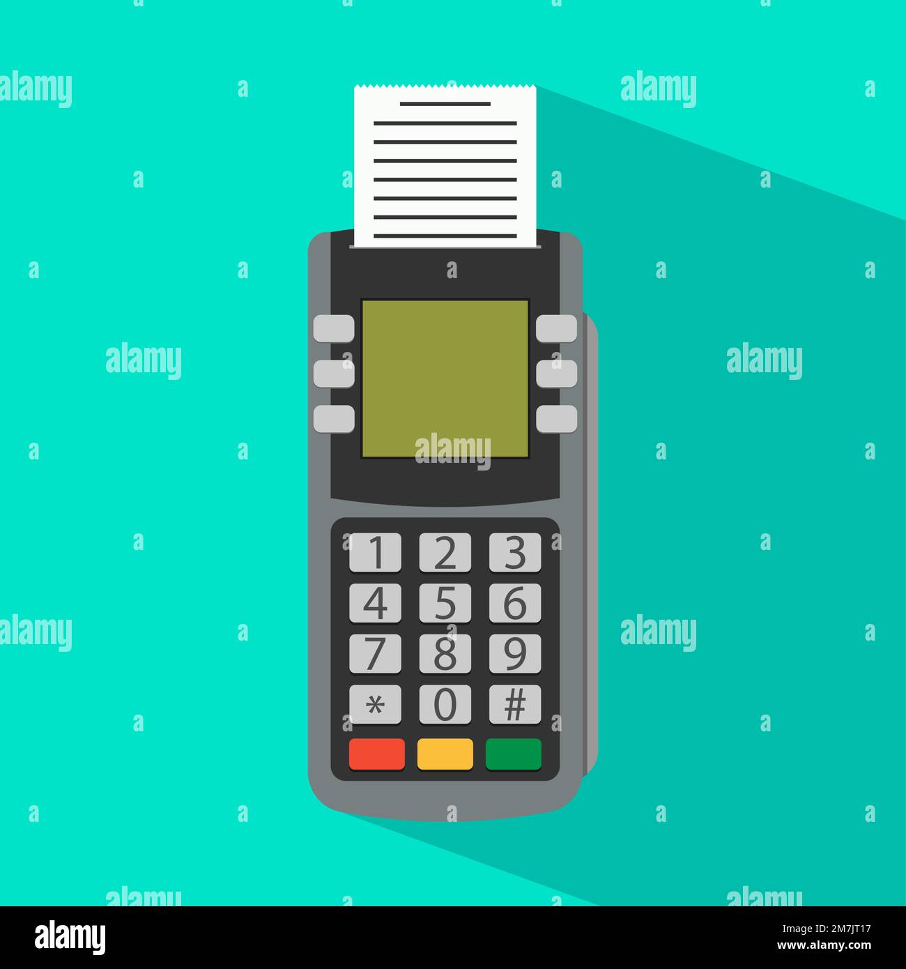 pos terminal isolated on background. Vector illustration. Eps 10 Stock ...
