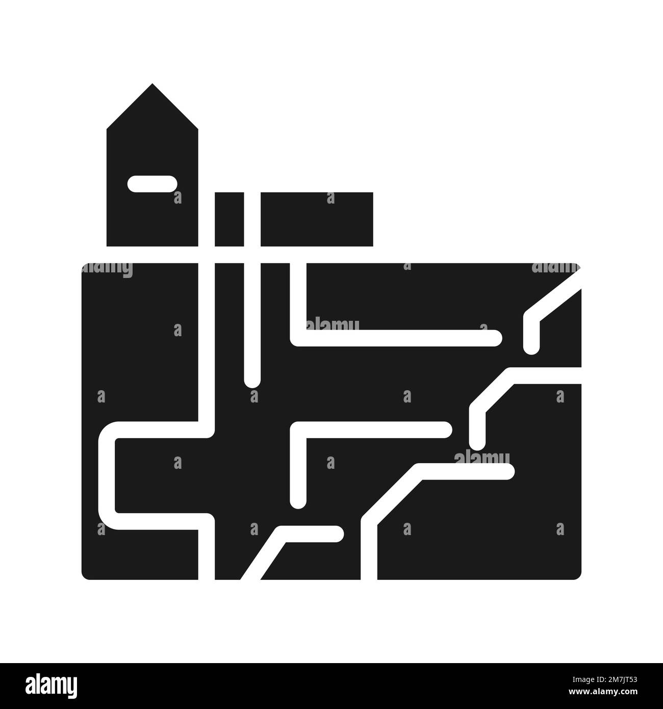 Underground mining black glyph icon Stock Vector Image & Art - Alamy