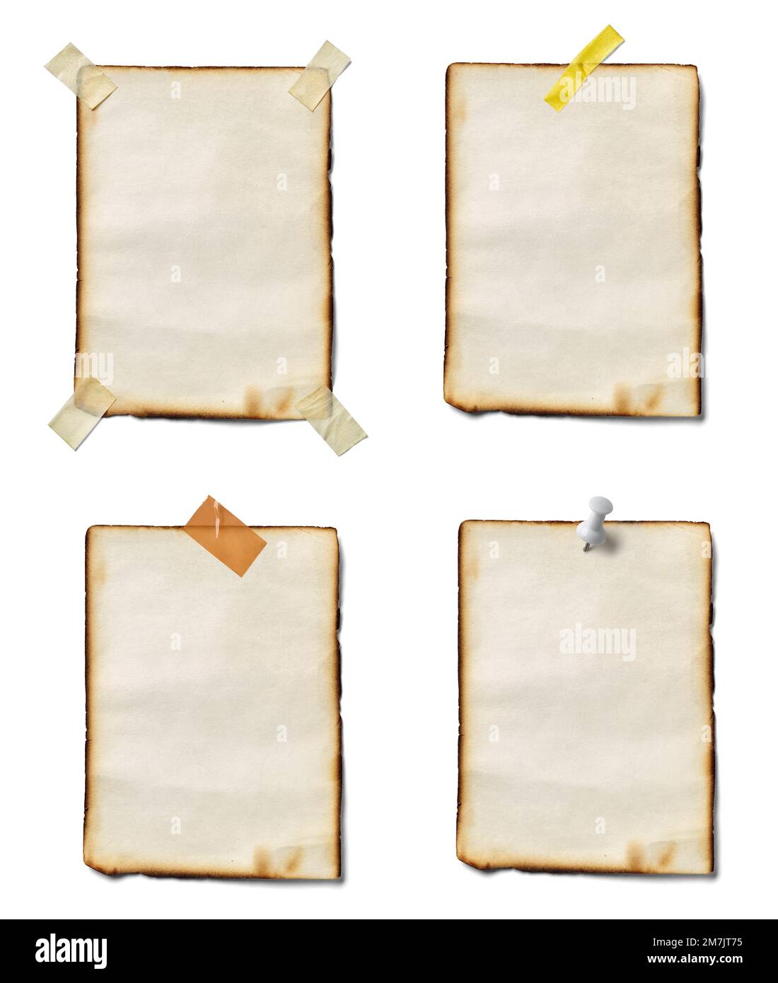 note paper piece label vintage grunge tape label ripped tag message ...