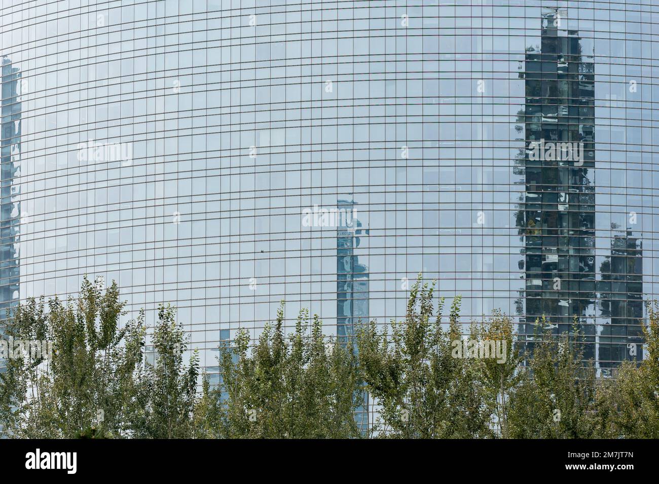 Pattern Made of Windows on a Modern Building in Milan, Italy Stock ...