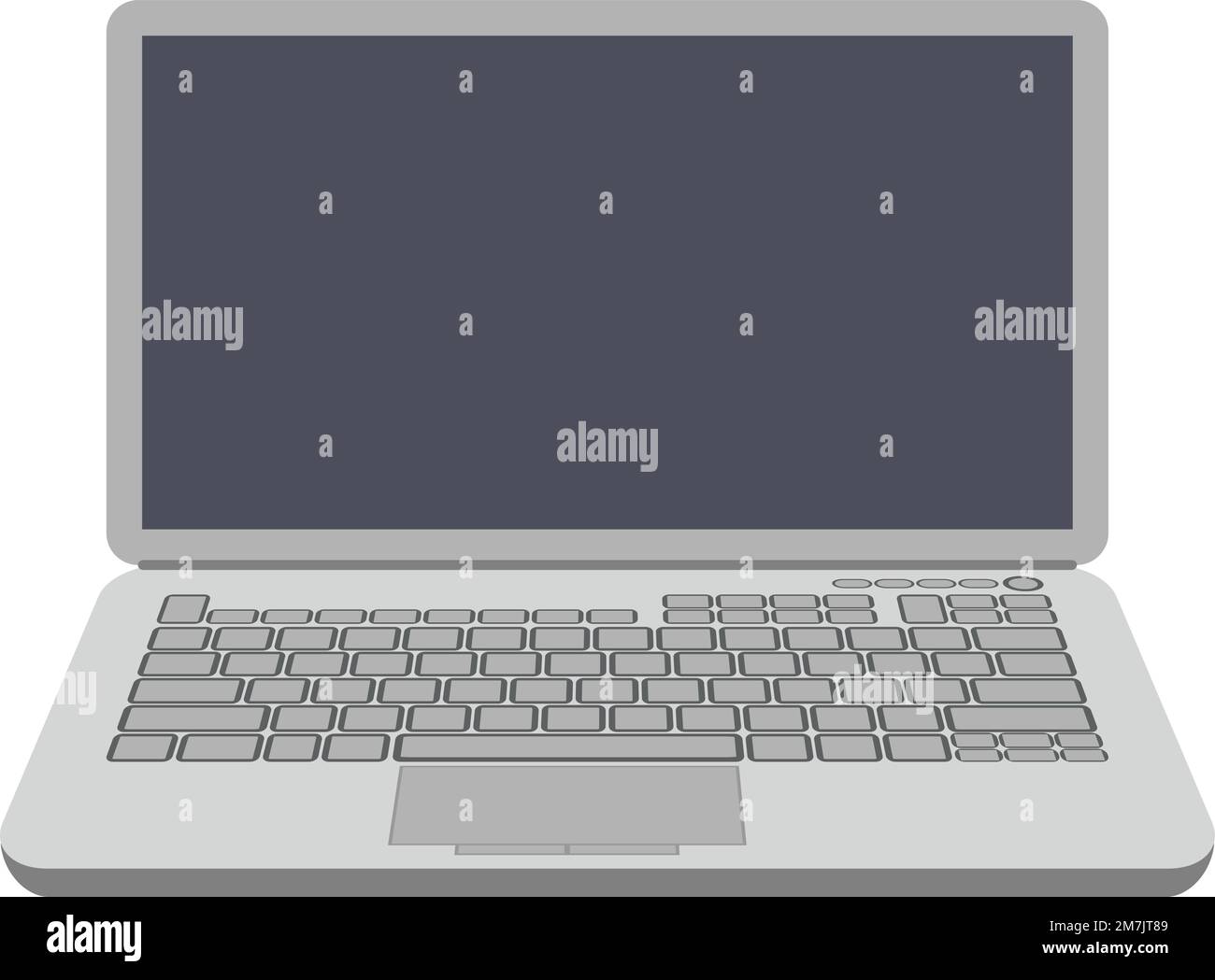 Laptop isolated on white background. Vector illustration. Eps 10 Stock ...