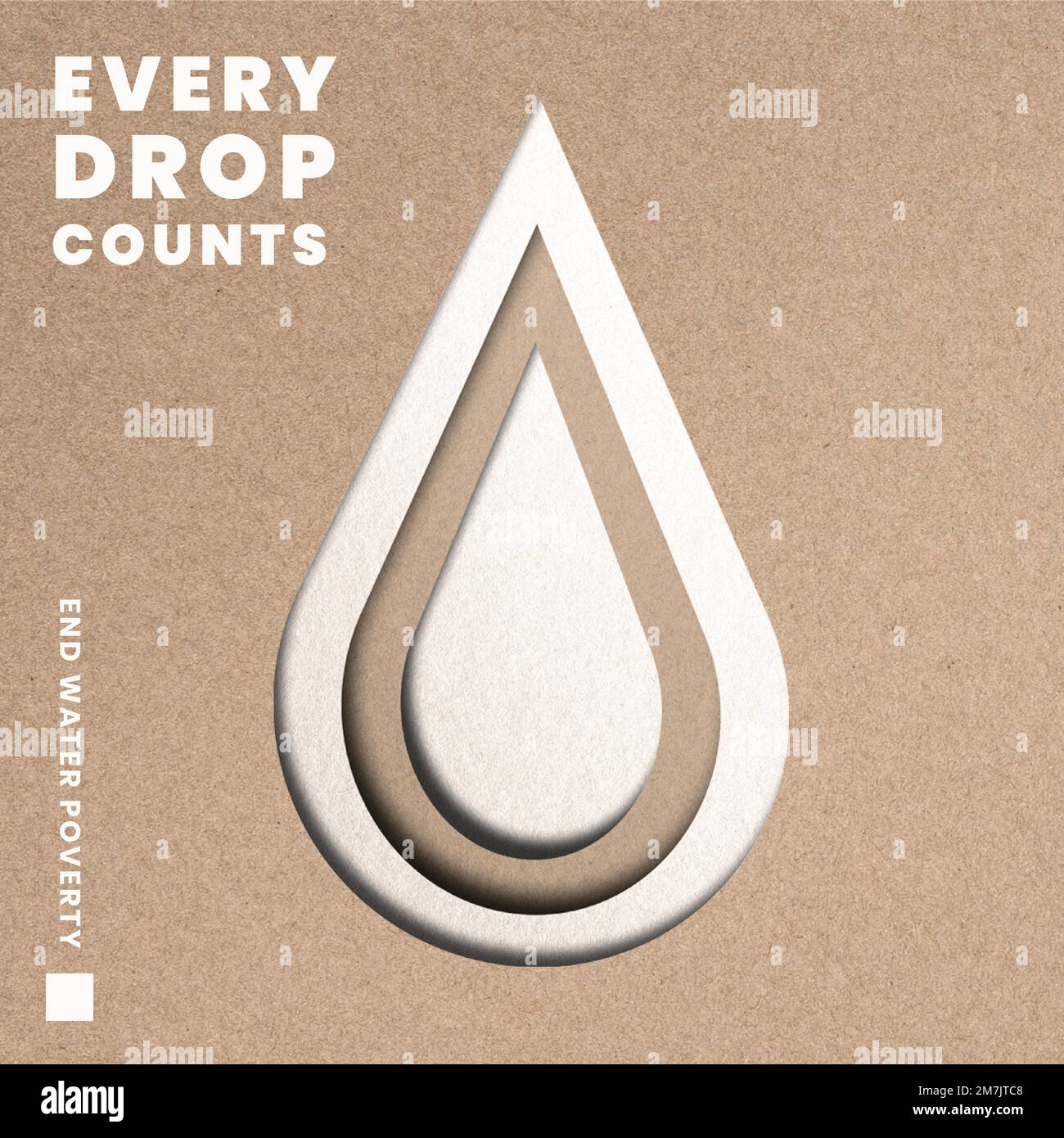 Ecosystem water drop vector template with tree mixed media Stock Vector ...