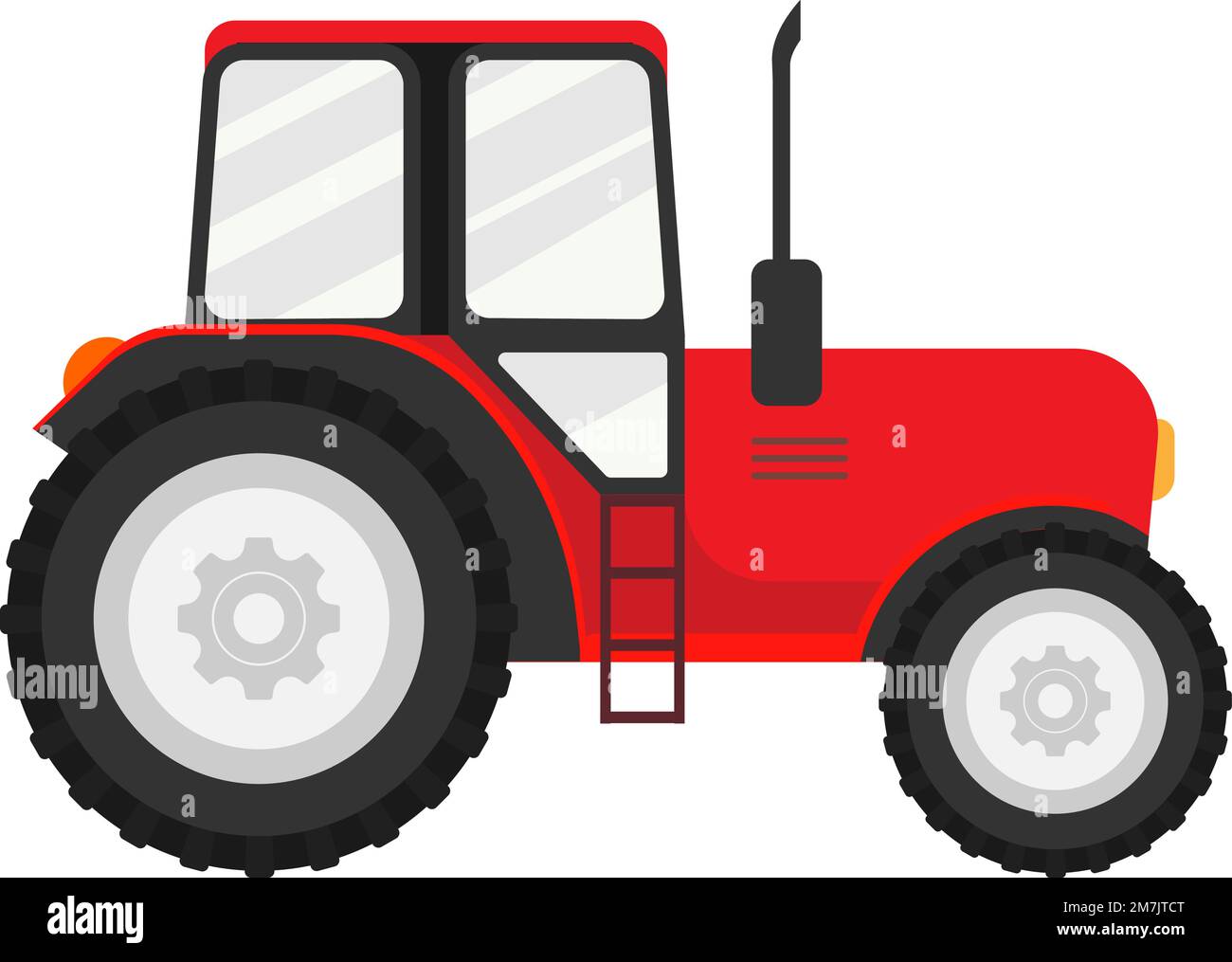 tractor isolated on white background. Vector illustration. Eps 10 Stock ...