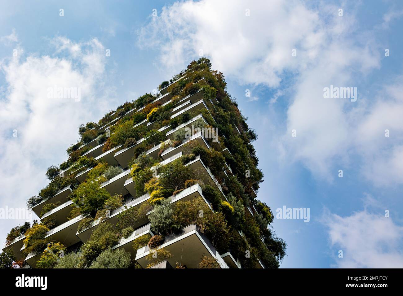 Bosco Verticale, Vertical Forest building, Milan, Italy, lush greenery ...