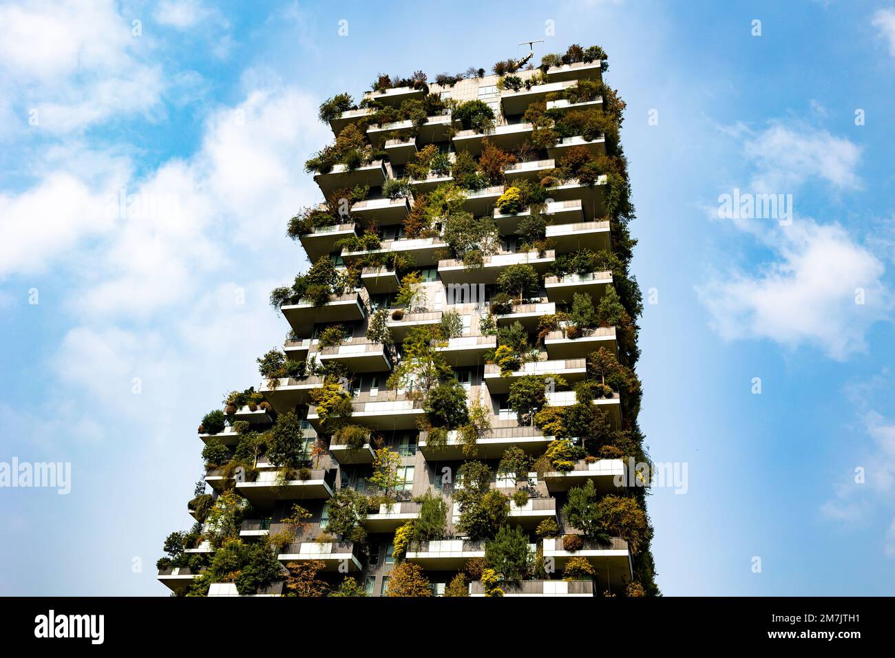 Bosco Verticale, Vertical Forest building, Milan, Italy, lush greenery ...