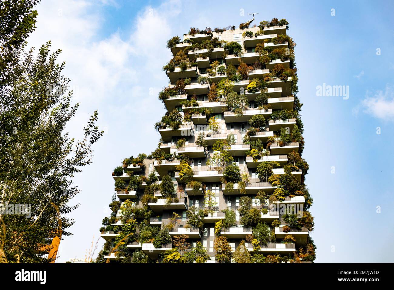 Bosco Verticale, Vertical Forest building, Milan, Italy, lush greenery ...