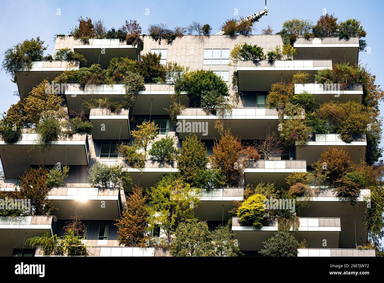 Bosco Verticale, Vertical Forest building, Milan, Italy, lush greenery ...