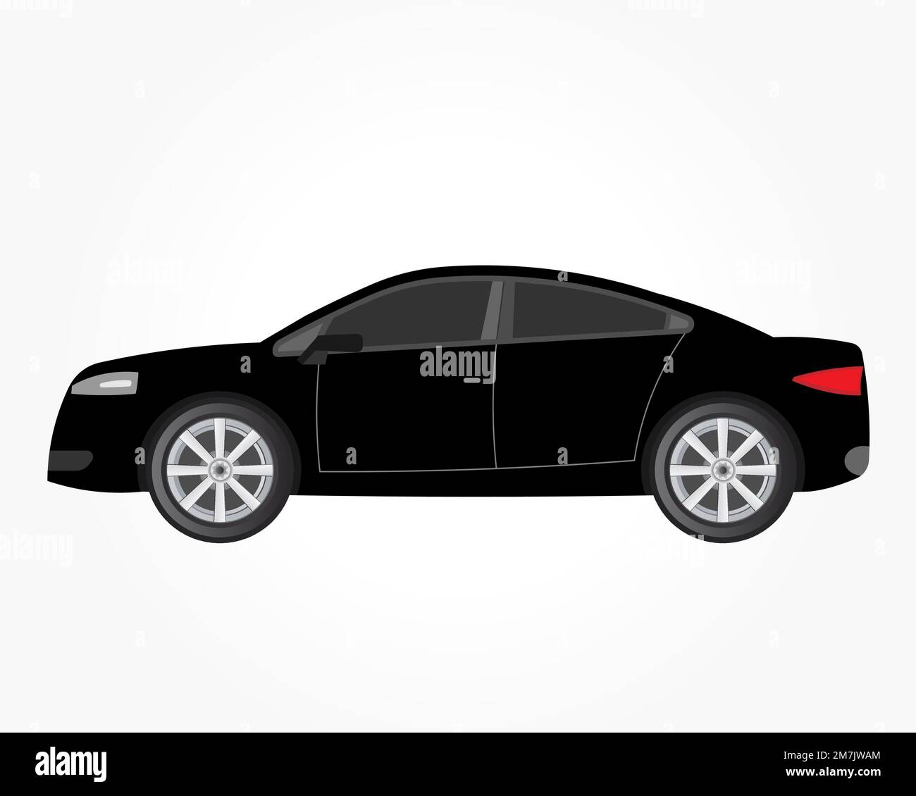 car isolated on white background. Vector illustration Stock Vector ...