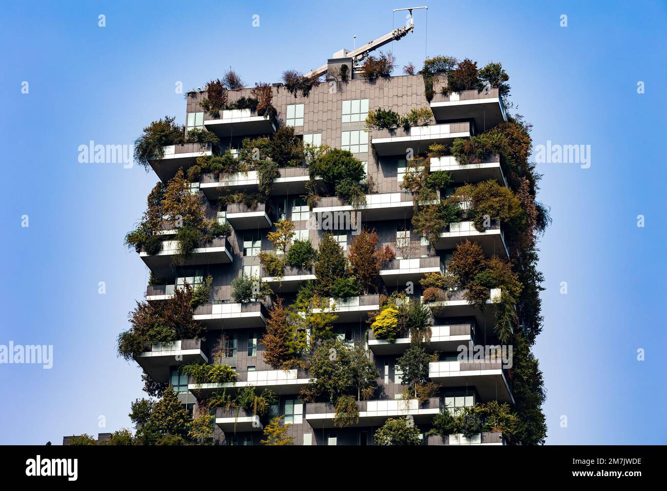 Bosco Verticale, Vertical Forest building, Milan, Italy, lush greenery ...