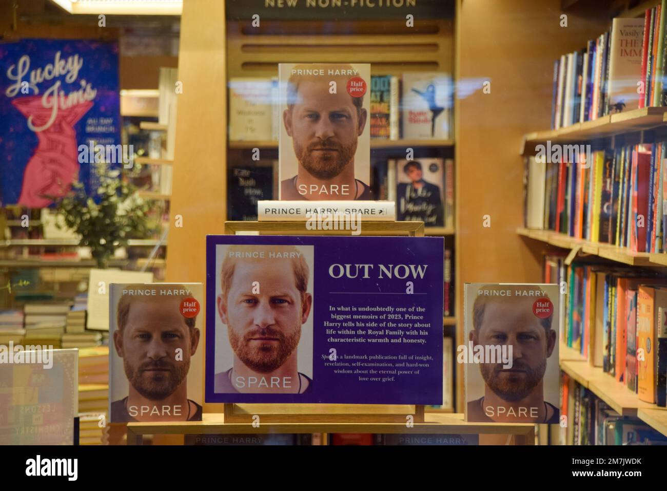 London, England, UK. 10th Jan, 2023. A bookstore in Central London ...