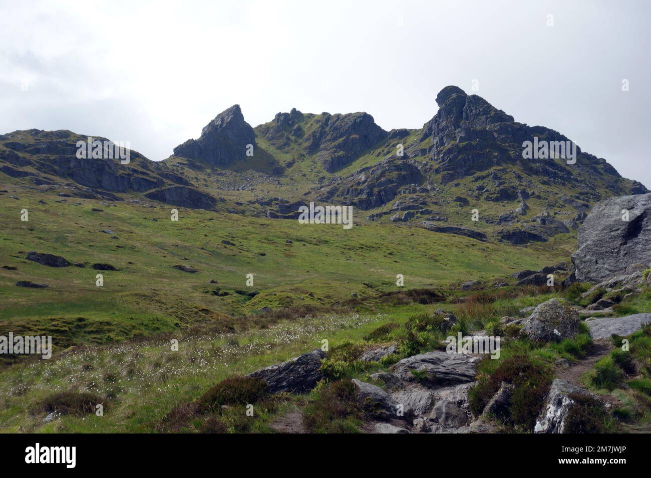 The Scottish Mountain Range Corbett 'The Cobbler' (Ben Arthur) from the Path from Arrochar in ...