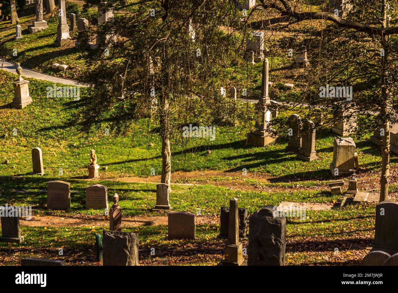 Oak Hill Cemetery, a historic cemetery in Georgetown, a historic ...