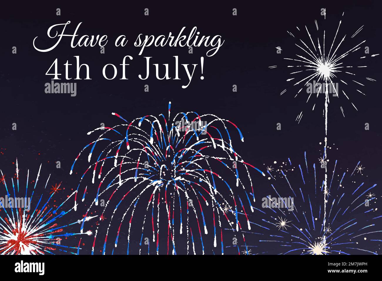 4th of July template vector for banner with editable text, Have a ...