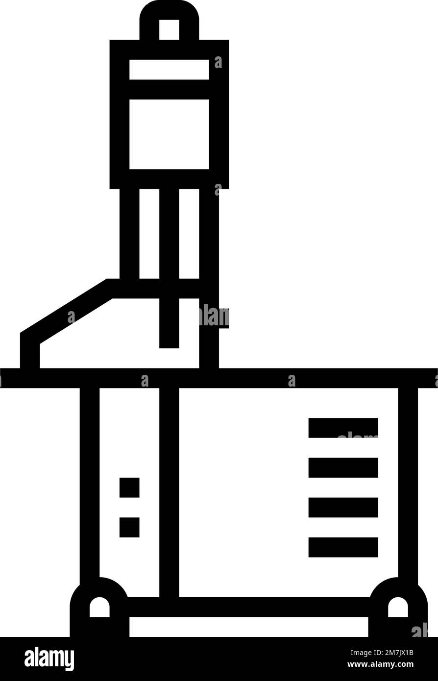 meat bone saw line icon vector illustration Stock Vector Image & Art ...