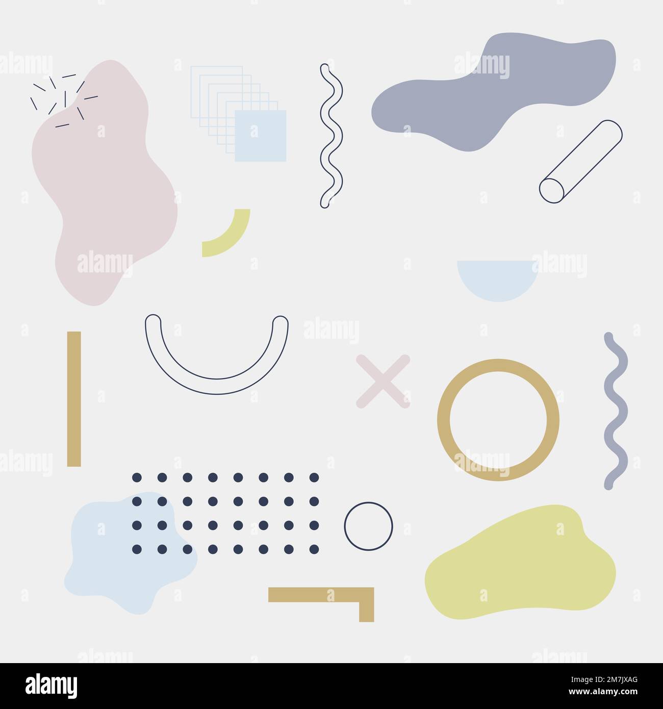 Memphis design element pattern background template vector Stock Vector ...