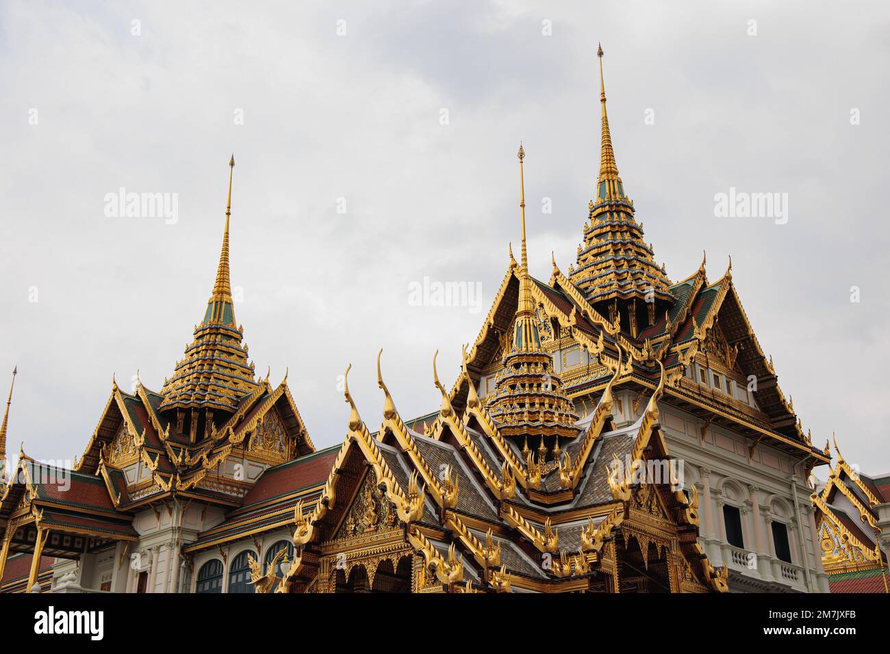 View of The Grand Palace in Bangkok. The Grand Palace is the one of ...