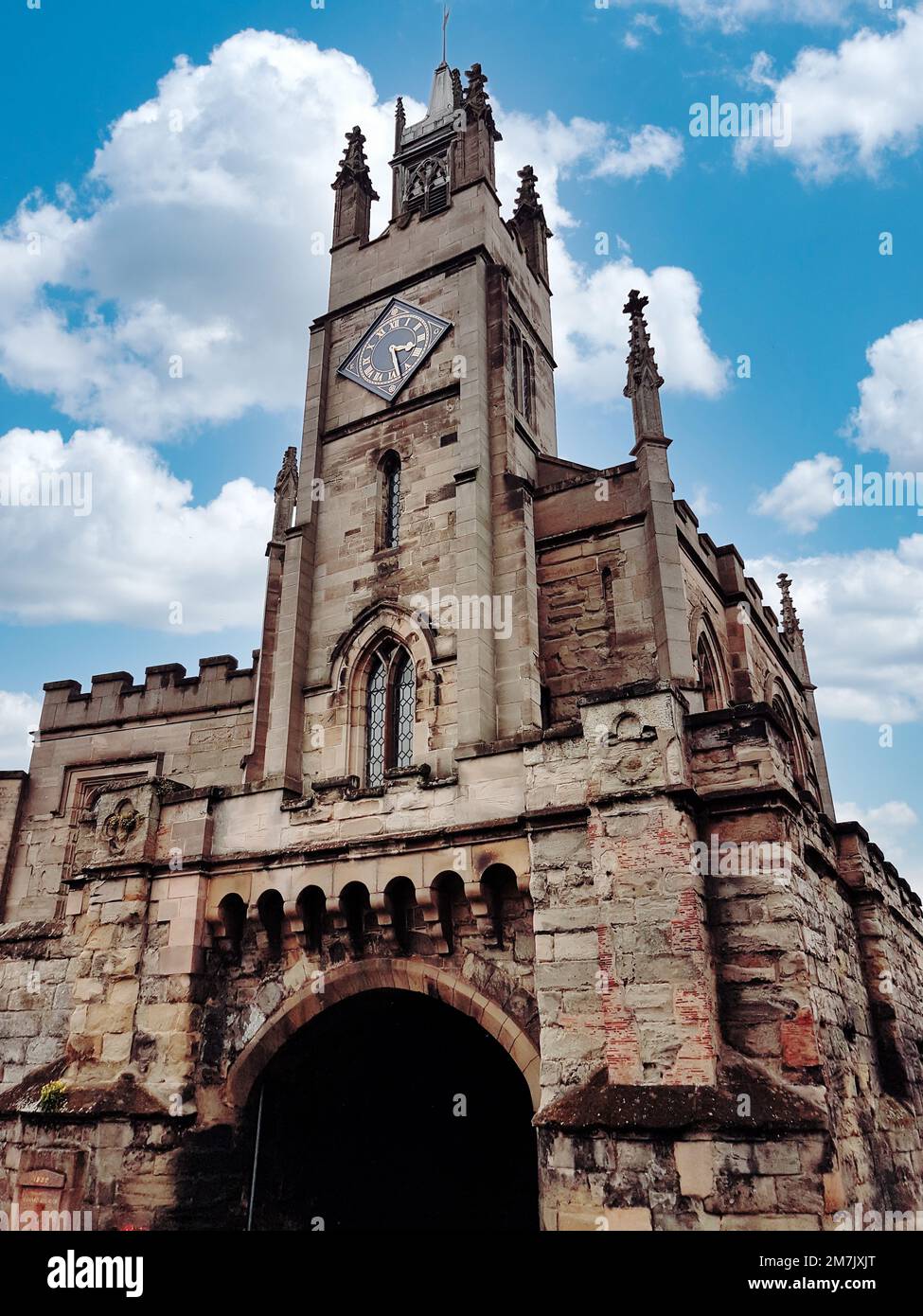Warwick east gate clock tower hi-res stock photography and images - Alamy