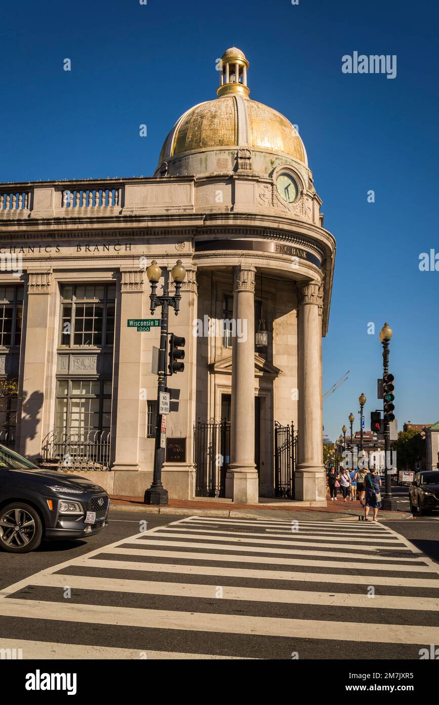 Riggs Bank, Georgetown, a historic neighbourhood, and commercial and ...