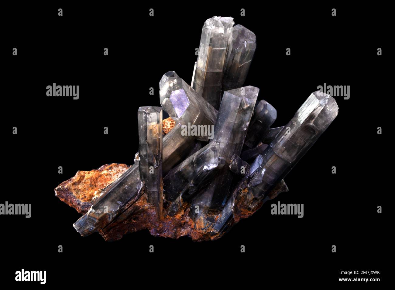 Rocks and Minerals, Gypsum crystal, laboratory sample Stock Photo - Alamy