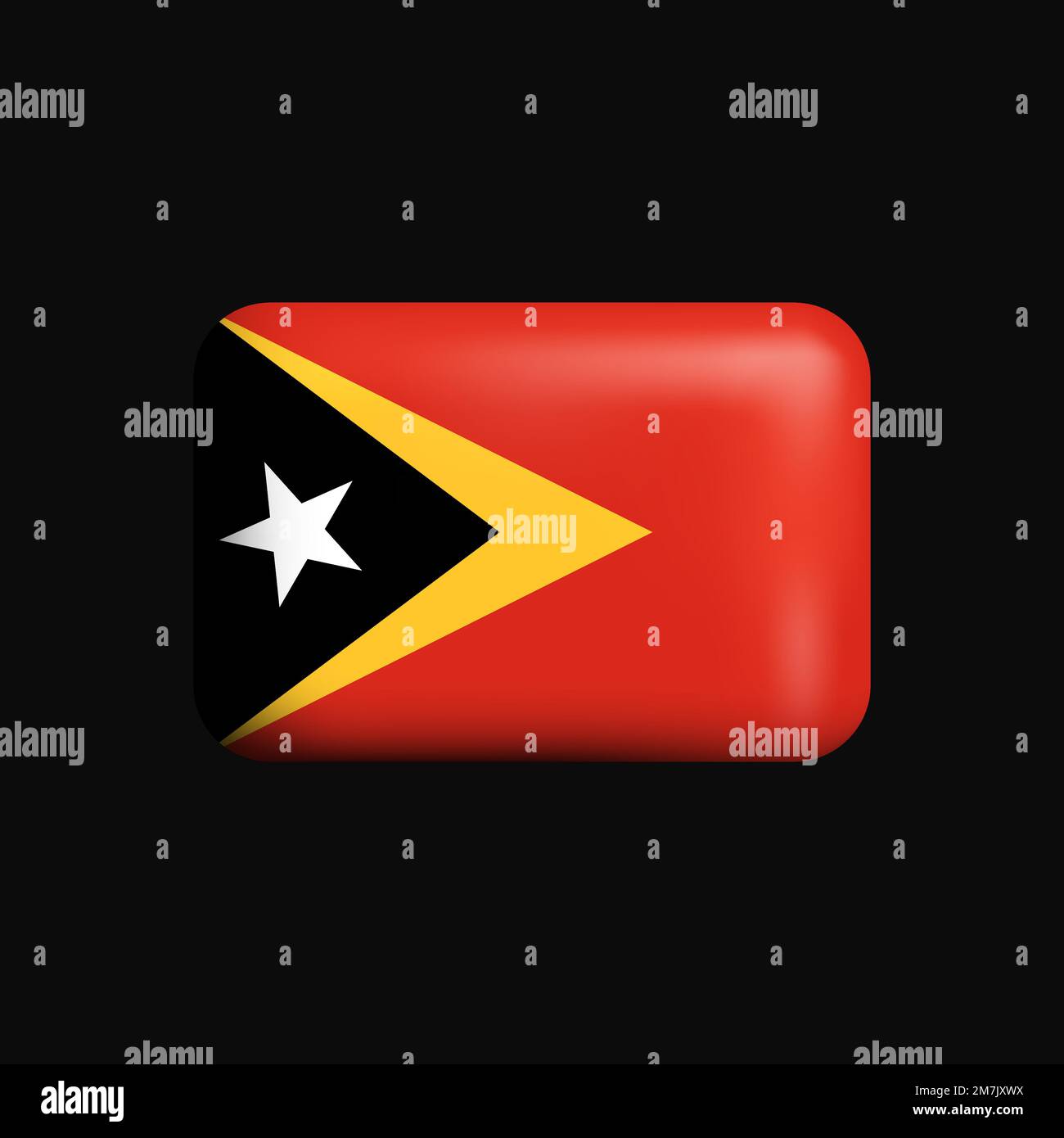 East Timor Flag 3D Icon. National Flag of East Timor. Vector ...