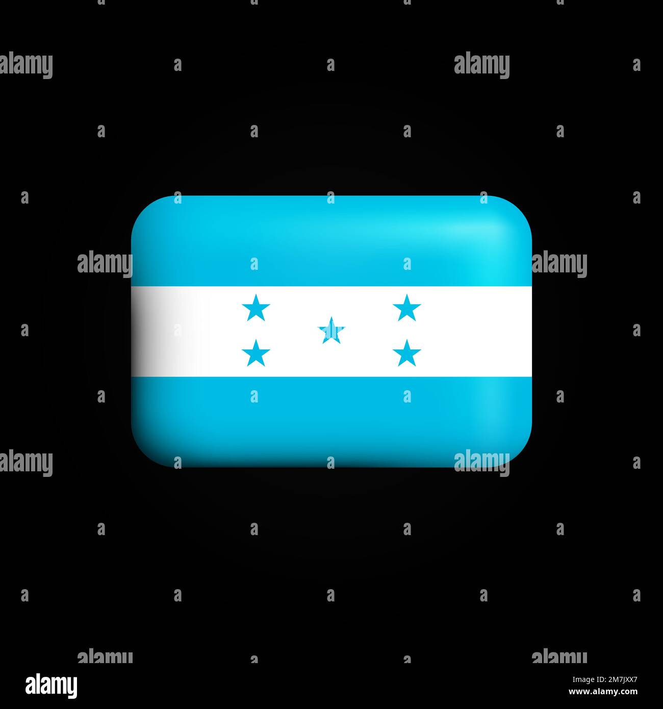Honduras Flag 3D Icon. National Flag of Honduras. Vector illustration Stock Vector Image & Art ...