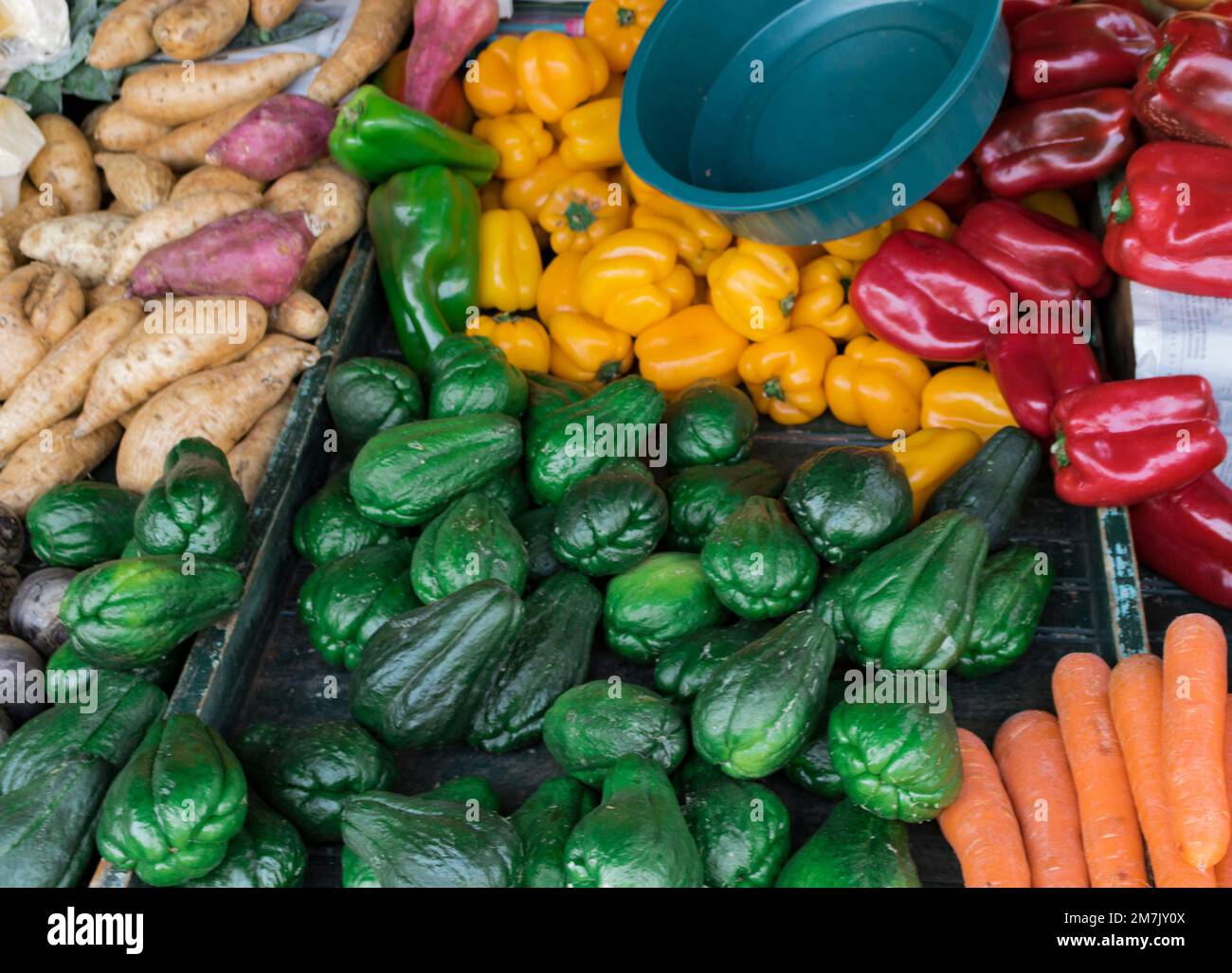 Free Fair Street Market Stall With Zucchini, Carrots and Peppers ...