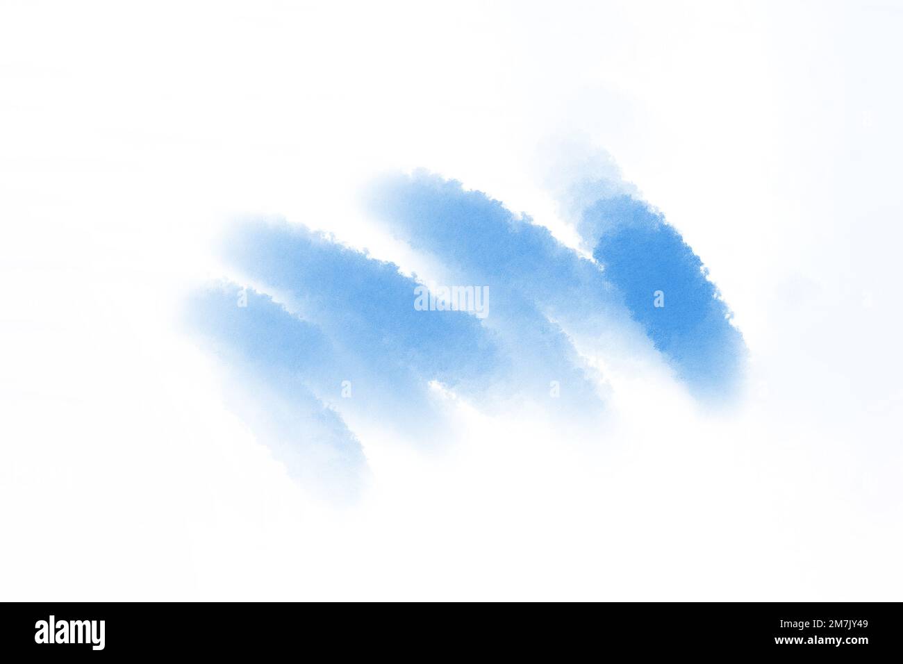 Blue watery background. Watercolor abstract blue backdrop. Modern art ...