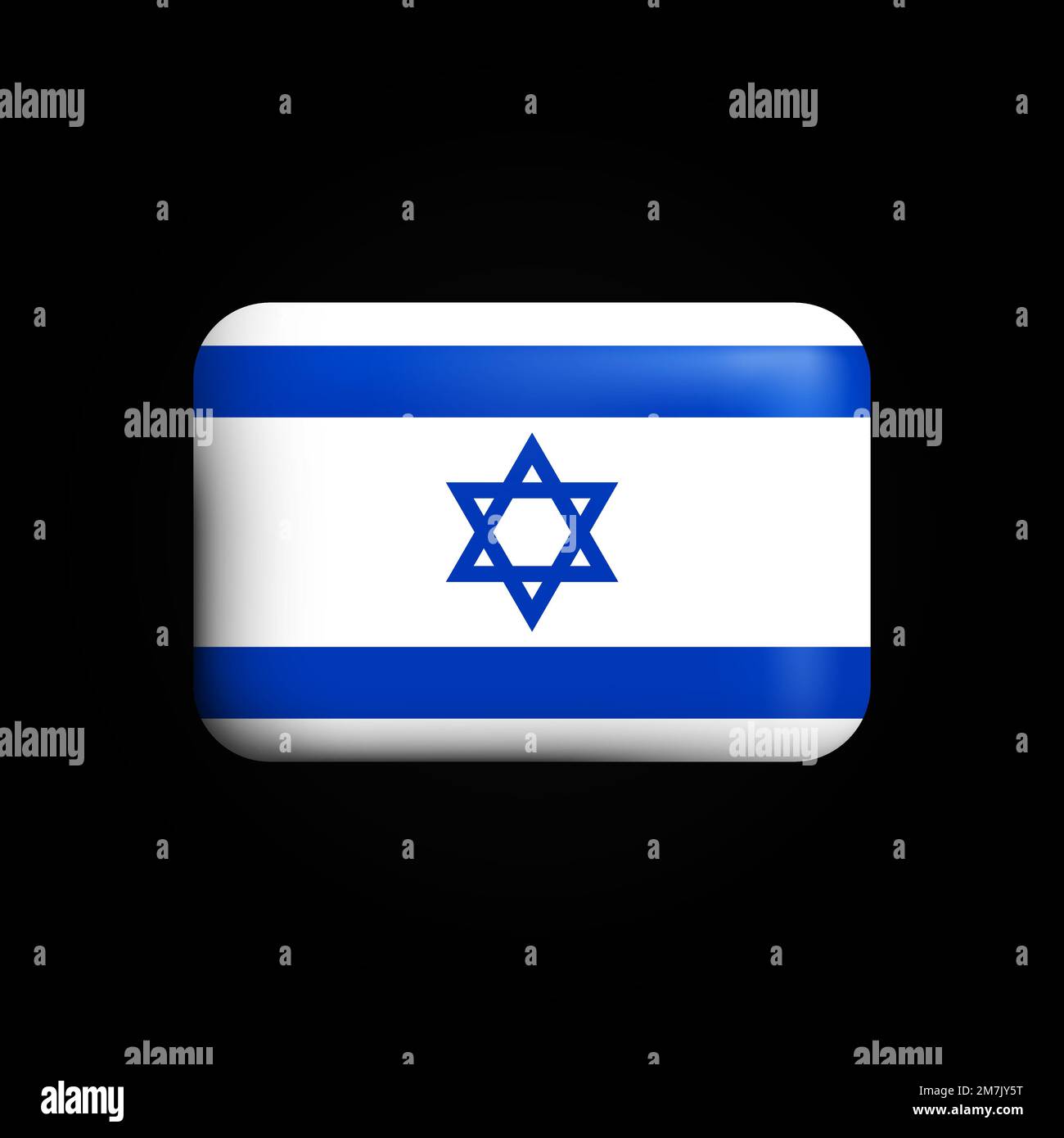Israel Flag 3D Icon. National Flag of Israel. Vector illustration Stock ...