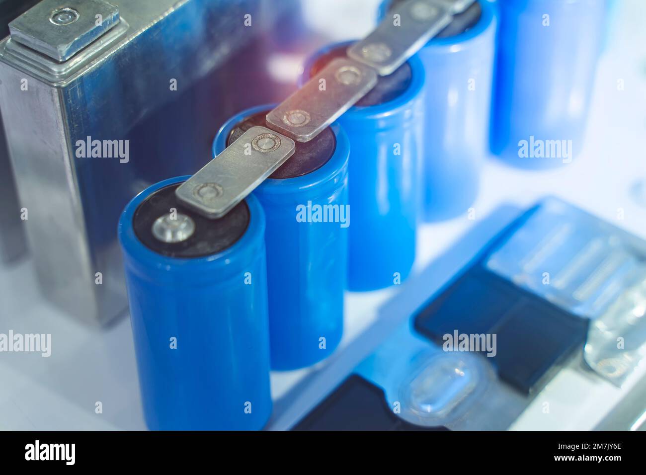 Lithium ion industrial high current batteries Stock Photo - Alamy