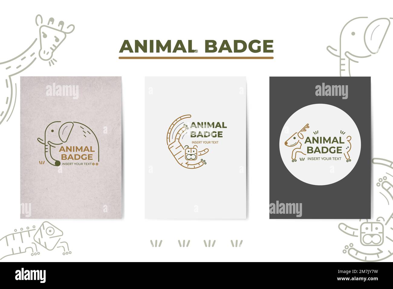 Animal badge Cut Out Stock Images & Pictures - Alamy