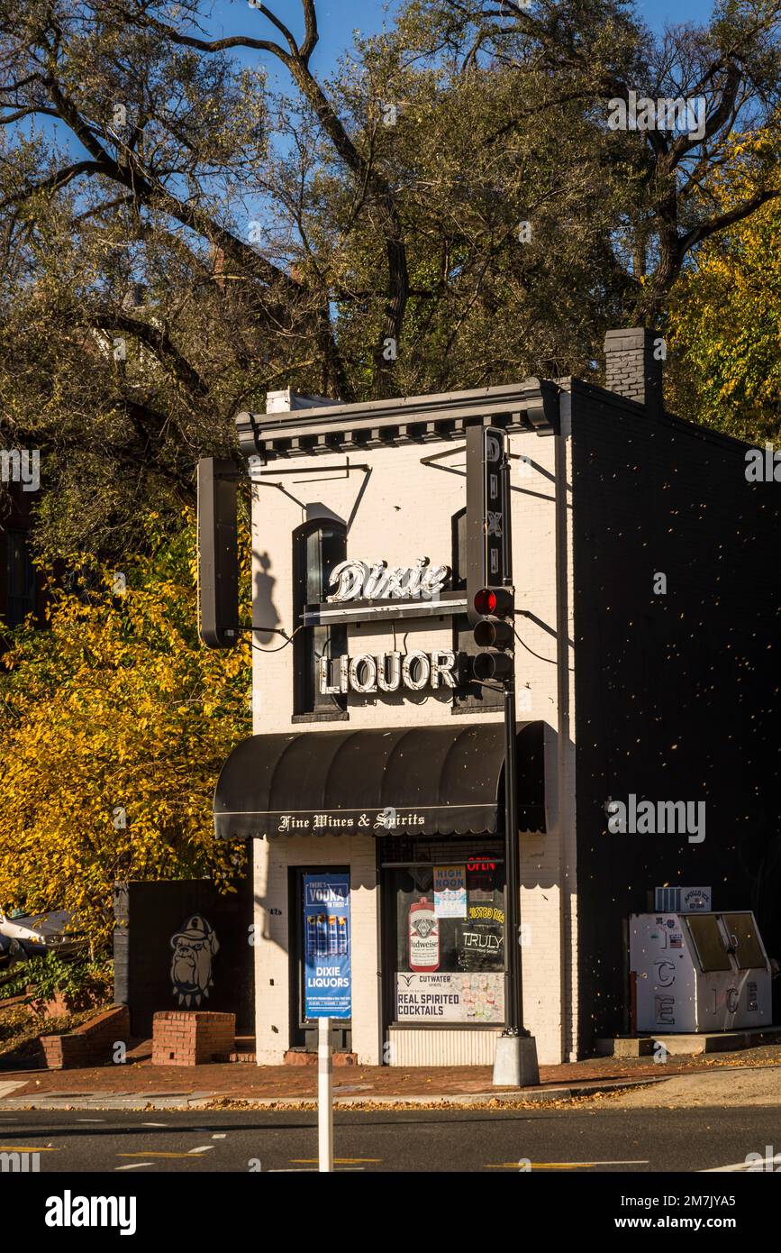 Dixie Liquor store,, Georgetown, a historic neighbourhood, and ...