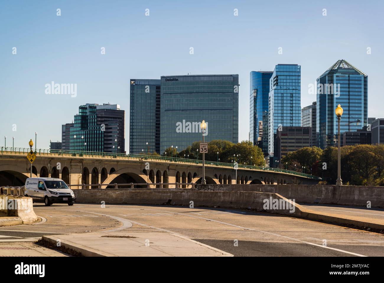 Francis Scott Key Memorial Bridge, Washington, D.C., USA Stock Photo ...