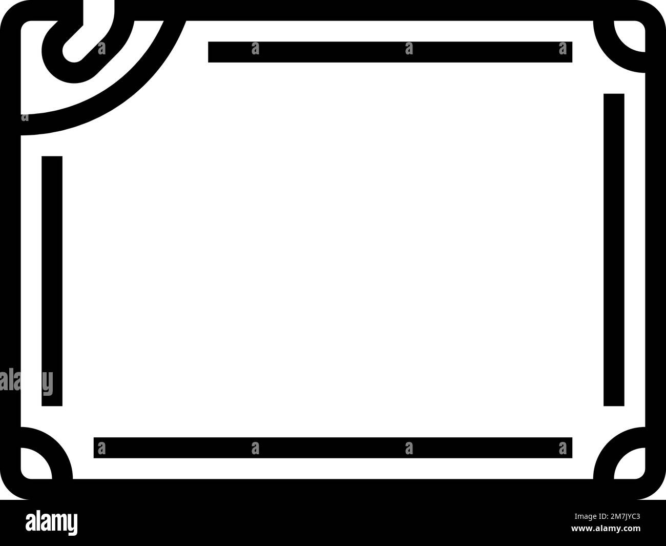 cutting board line icon vector illustration Stock Vector Image & Art ...