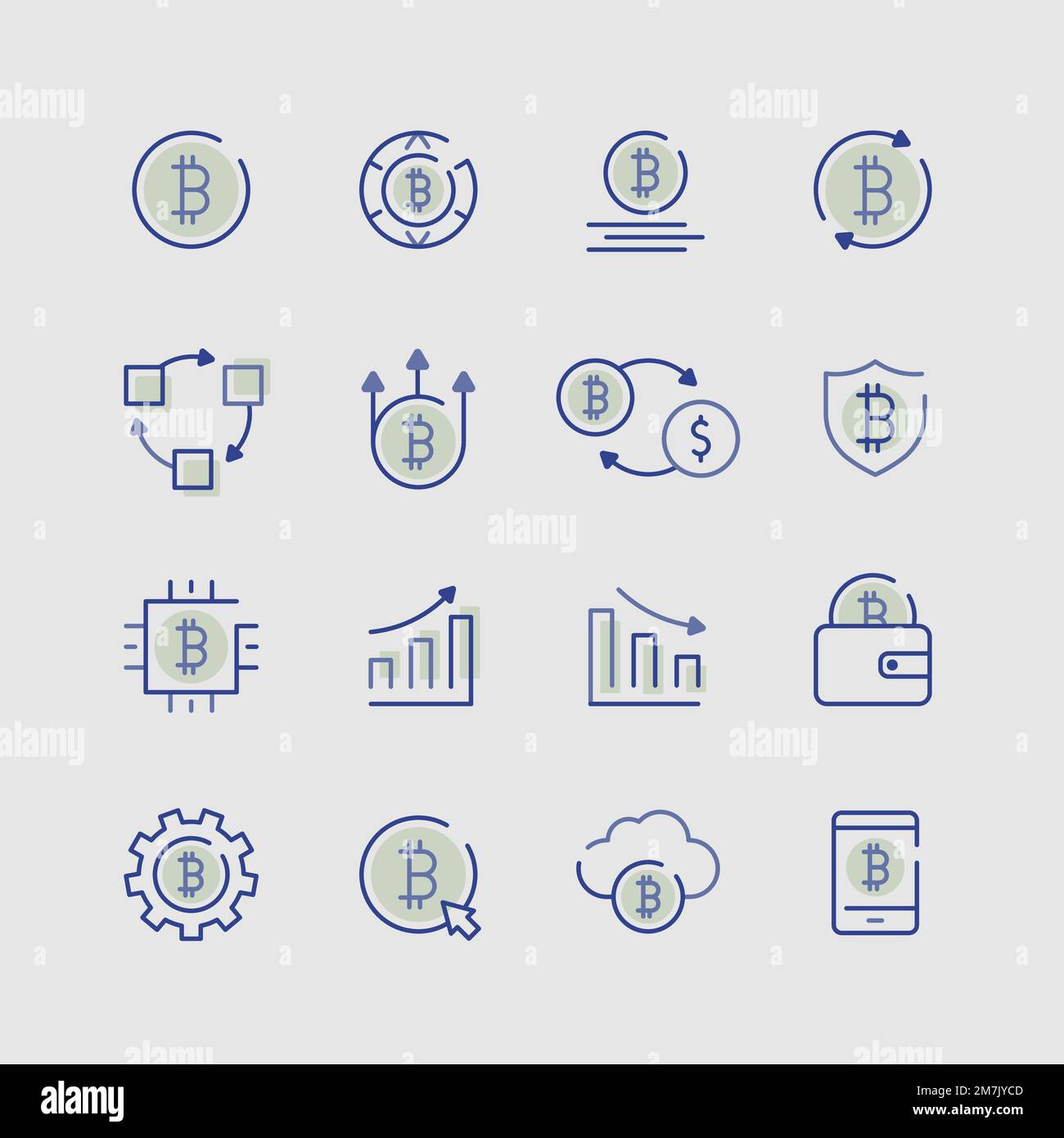 Cryptocurrency design elements vector set Stock Vector Image & Art - Alamy