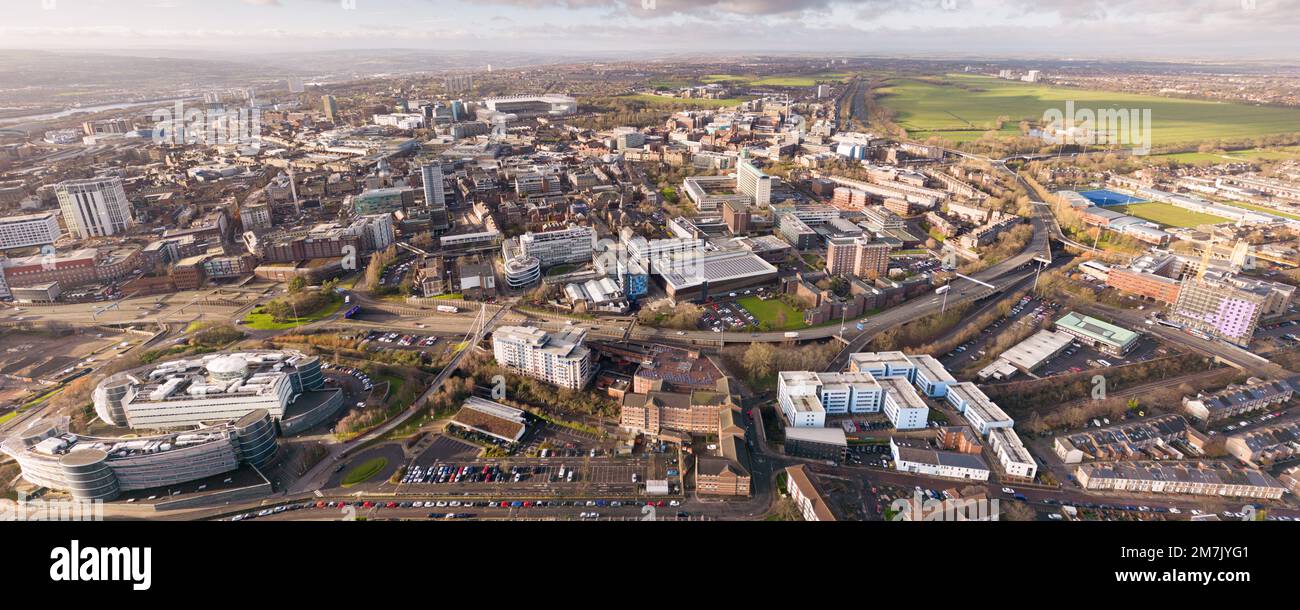 Aerial view of newcastle upon tyne hi-res stock photography and images ...