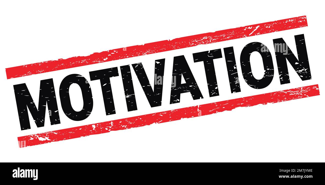 MOTIVATION text written on black-red rectangle stamp sign Stock Photo ...