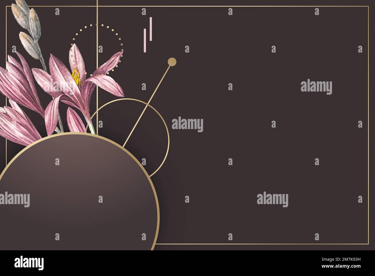 Pink amaryllis pattern background vector Stock Vector Image & Art - Alamy
