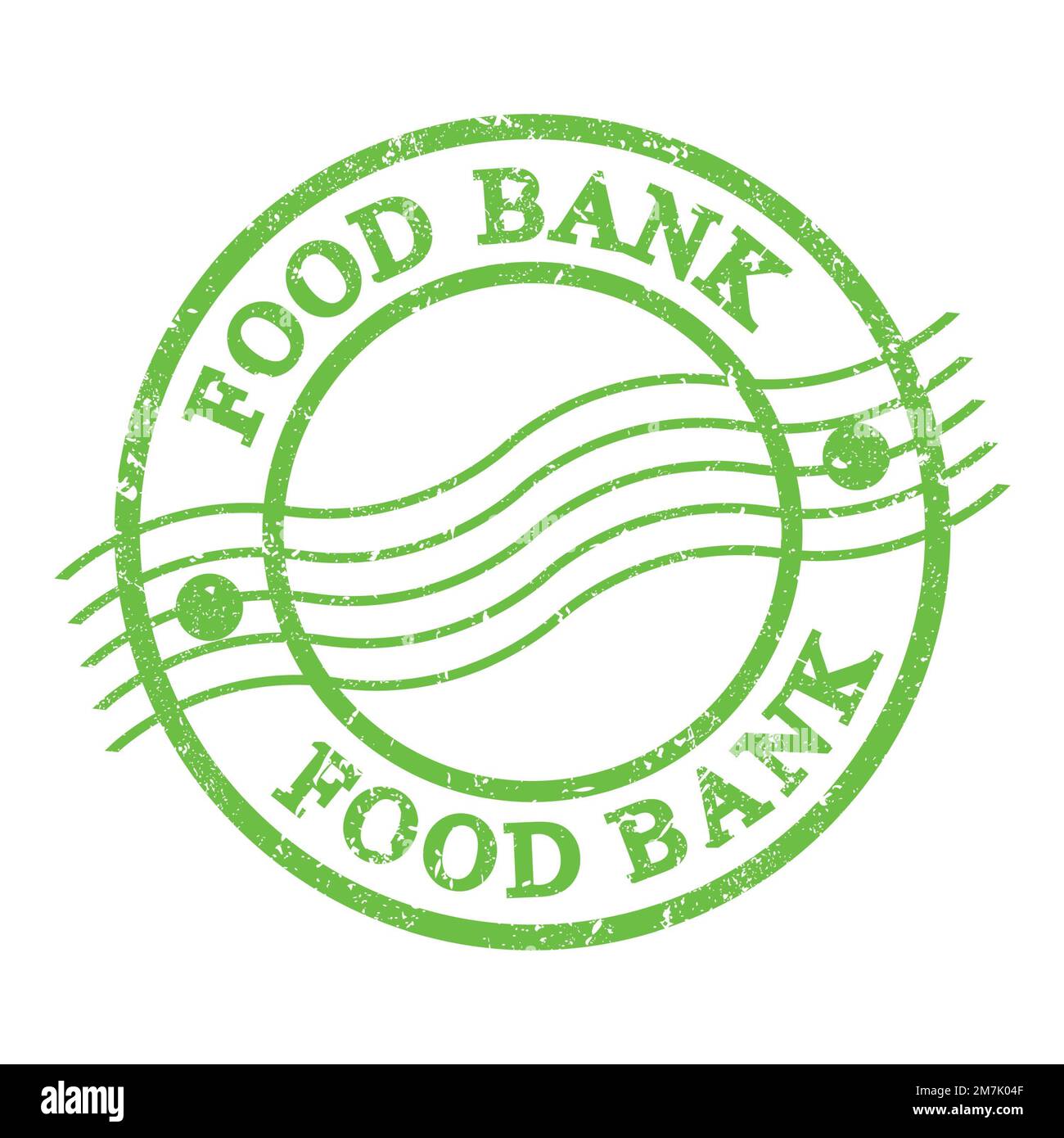 FOOD BANK, text written on green grungy postal stamp Stock Photo - Alamy