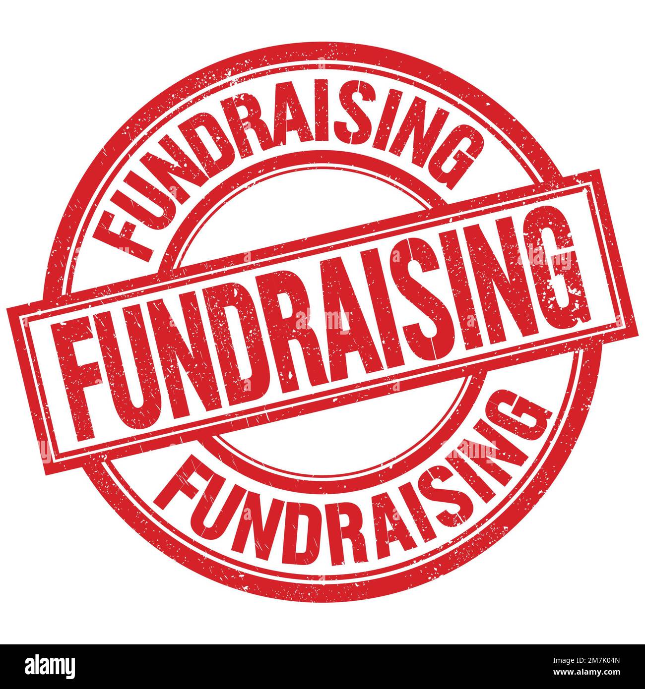 FUNDRAISING text written word on red round stamp sign Stock Photo - Alamy
