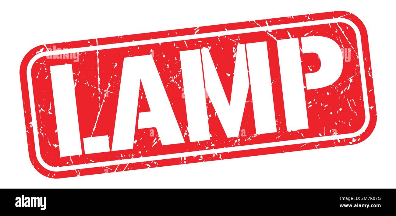 LAMP text written on red grungy stamp sign Stock Photo - Alamy