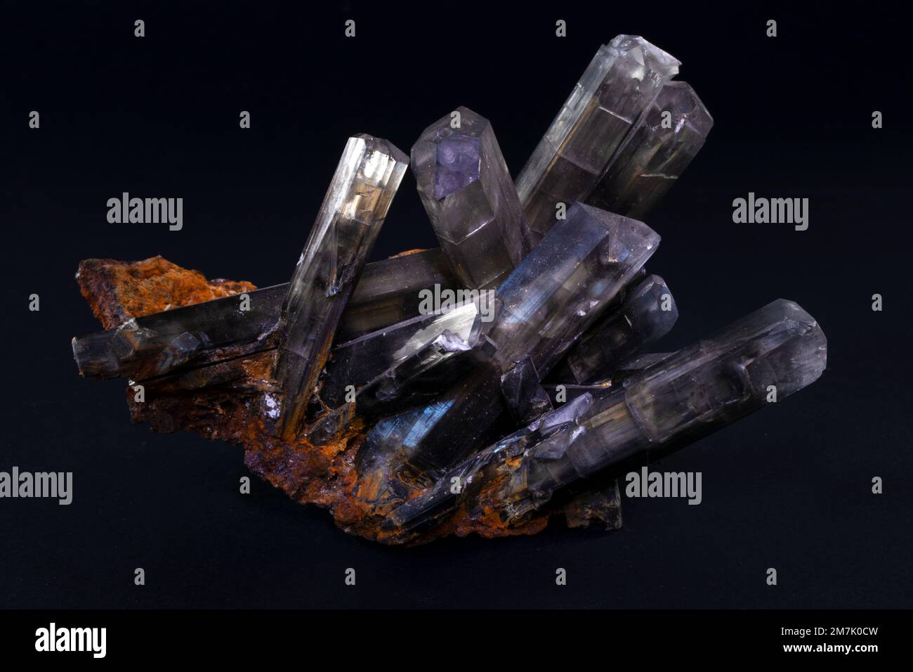Rocks and Minerals, Gypsum crystal, laboratory sample Stock Photo - Alamy